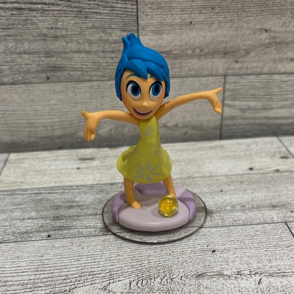 Pixar | Toys | Disney Joy Figurine Blue And Yellow | Poshmark